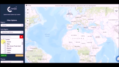 Overview of the WEB-GIS interface