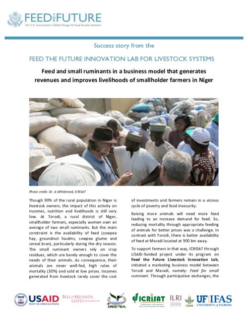 Feed and small ruminants in a business model that generates revenues ...